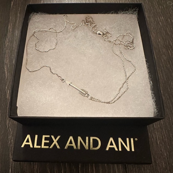 Alex and Ani | Jewelry | New Alex And Ani Arrow Infinity Necklace 925 ...